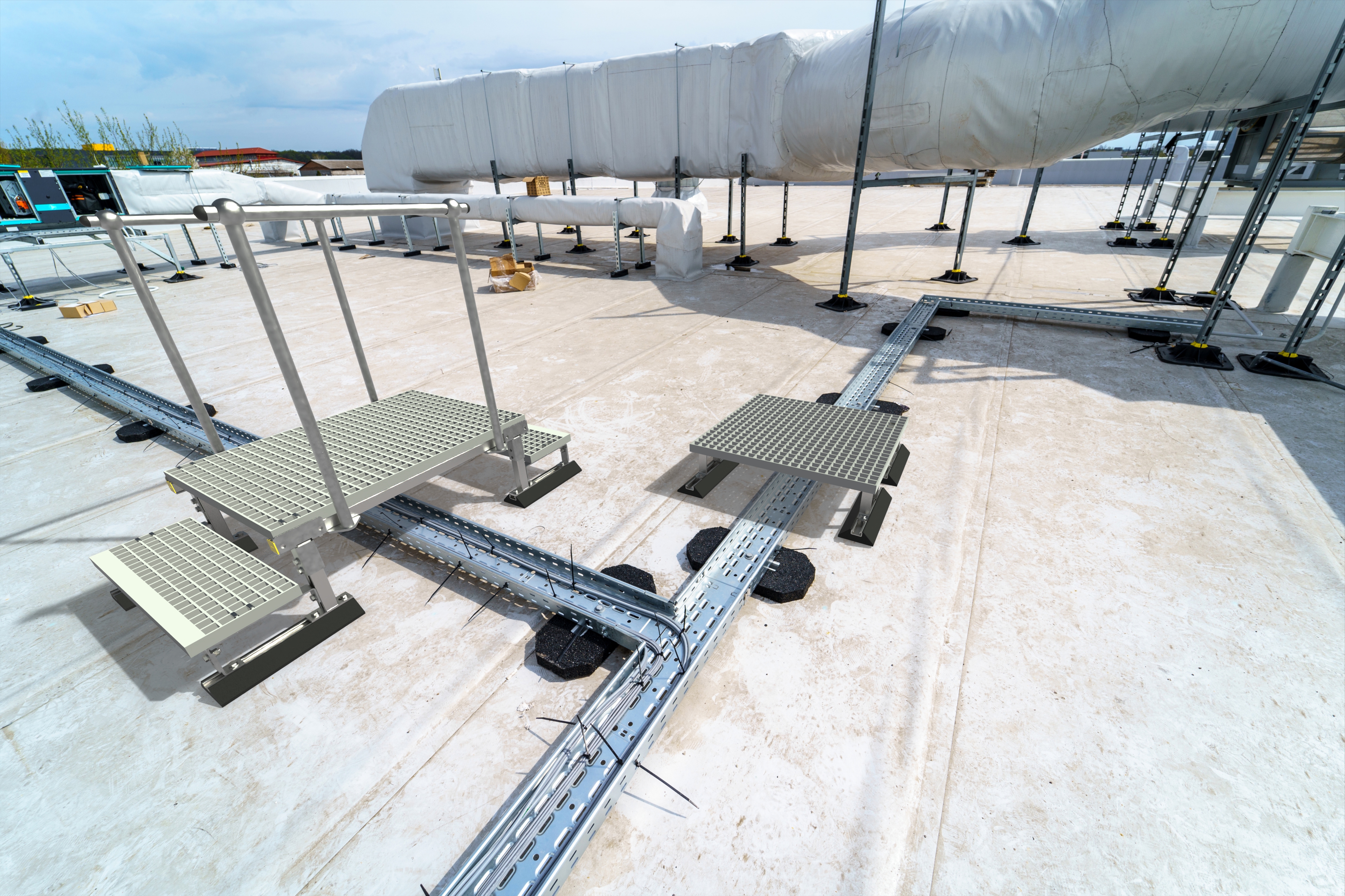 Introducing MX-R Access StepUp – A Low Clearance-Height Rooftop Access Platform - MIDFIX